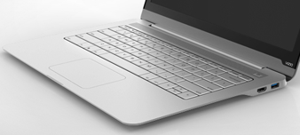 Vizio Thin + Light ultrabook keyboard